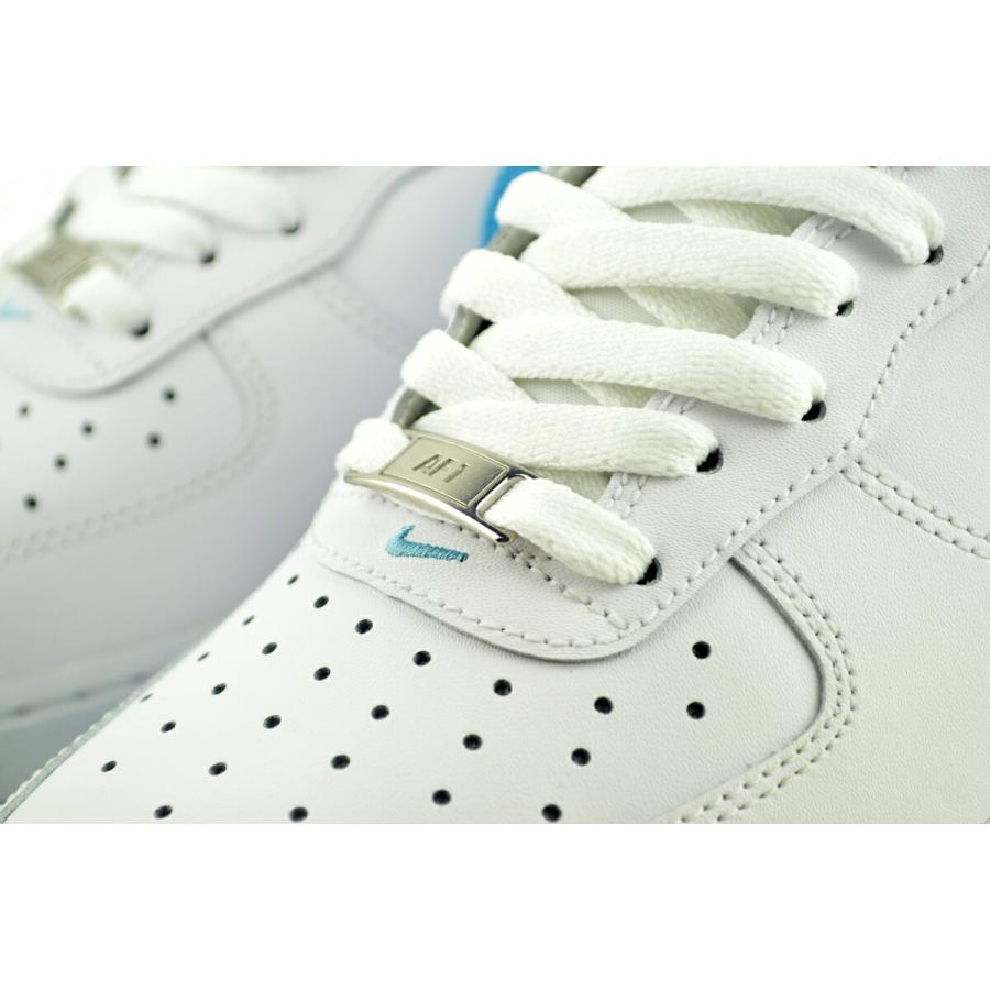 NIKE（ナイキ） NIKE AIR FORCE 1 07 white/aquarius blue-white fq4296-100 エア ...