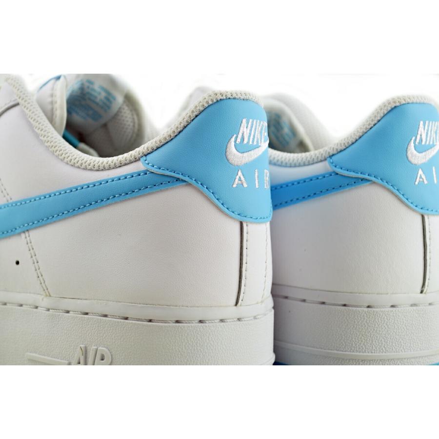 NIKE（ナイキ） NIKE AIR FORCE 1 07 white/aquarius blue-white fq4296-100 エア ...