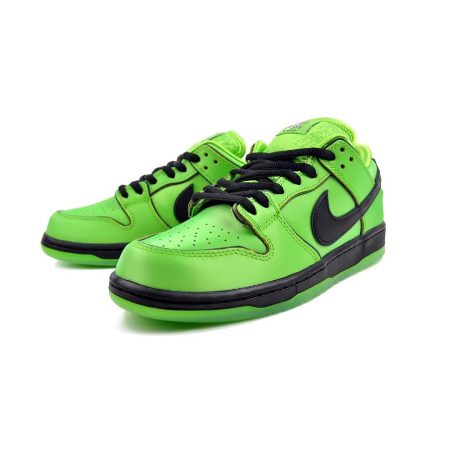 NIKE SB DUNK LOW PRO QS POWERPUFF GIRLS BUTTERCUP mean green/black ...