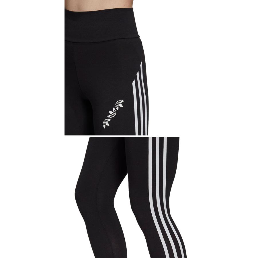 adidas Originals ADICOLOR SLICED TREFOIL HIGH-WAISTED TIGHTS BLACK gt8469 ISB90 アディダス アディカラー ...