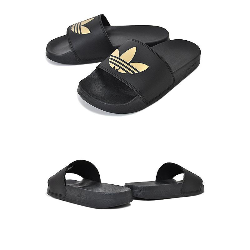 adidas ADILETTE LITE W CBLACK/CBLACK/MAGOLD gz6196 アディダス アディレッタ ライト ...
