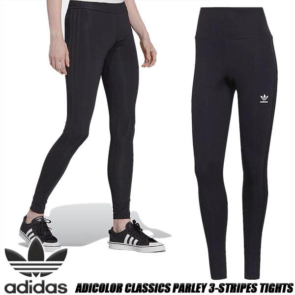 adidas Originals ADICOLOR CLASSICS PARLEY 3-STRIPES TIGHTS BLACK hc2067 ...