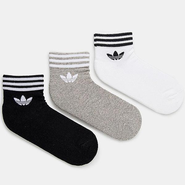 adidas TREFOIL ANKLE SOCKS 3 PAIRS MULTI hc9550 FYC73 アディダス トレフォイル アンクル ...