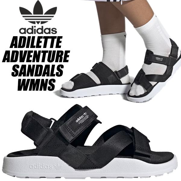 adidas ADILETTE ADV W CBLACK/FTWWHT/OWHITE hp2184 アディダス アディレッタ アドベンチャー ...
