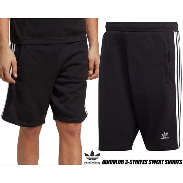 adidas ADICOLOR 3-STRIPES SWEAT SHORTS BLACK ia6351 BUG67 アディダス アディカラー ...