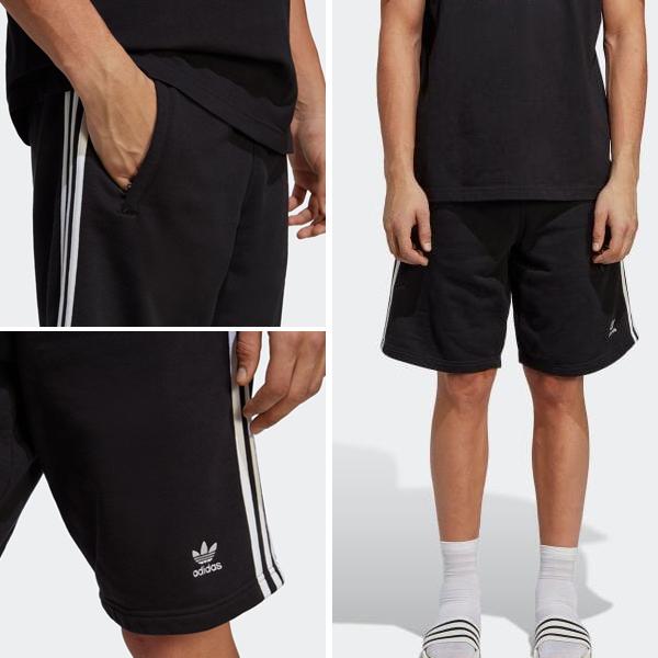 adidas ADICOLOR 3-STRIPES SWEAT SHORTS BLACK ia6351 BUG67 アディダス アディカラー ...