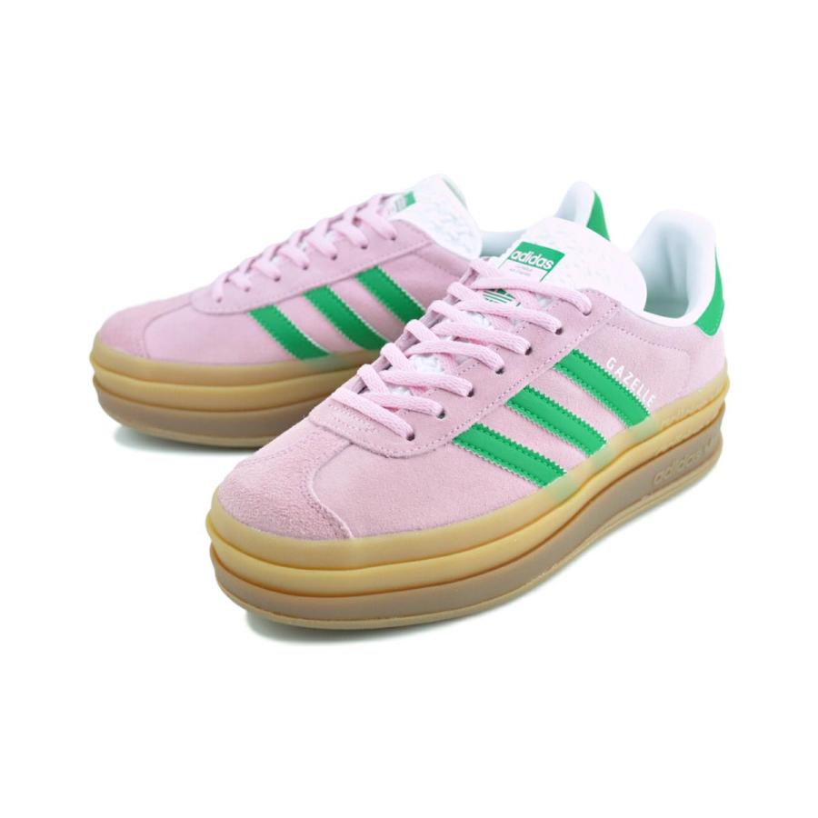 adidas GAZELLE BOLD W TRUPNK/GREEN/FTWWHT ie0420 アディダス ガゼル ボールド ウィメンズ ...