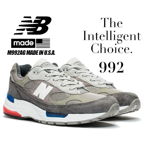 992シリーズ NEW BALANCE M992AG MADE IN U.S.A. width: D GRAY ニューバランス M992 トリコロール ABZORB SBS : LIMITED ...
