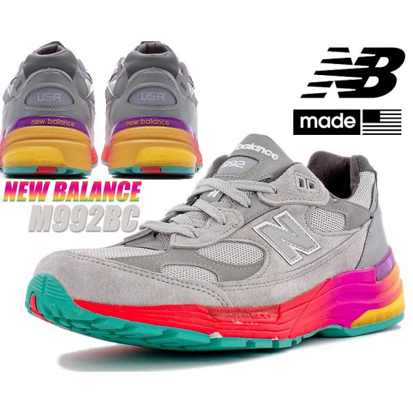 992シリーズ NEW BALANCE M992BC MADE IN U.S.A. width: D GREY MULTI SILVER ニューバランス M992 グレー シルバー マルチ ...