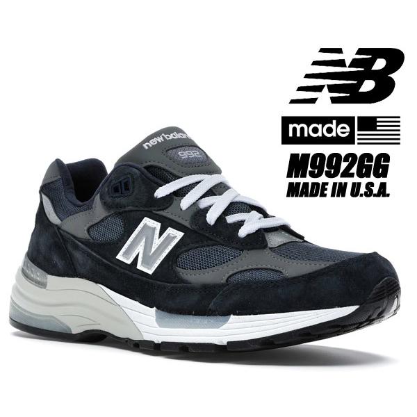 New Balance NEW BALANCE M992GG MADE IN U.S.A. width:D NAVY ニューバランス M992 スニーカー NB 992 ネイビー スウェード ...