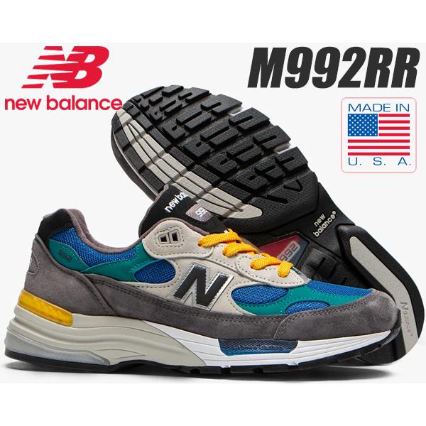 992シリーズ NEW BALANCE M992RR MADE IN U.S.A. width: D GRAY/GREEN ニューバランス M992 メンズ スニーカー 992 ワイズ ...