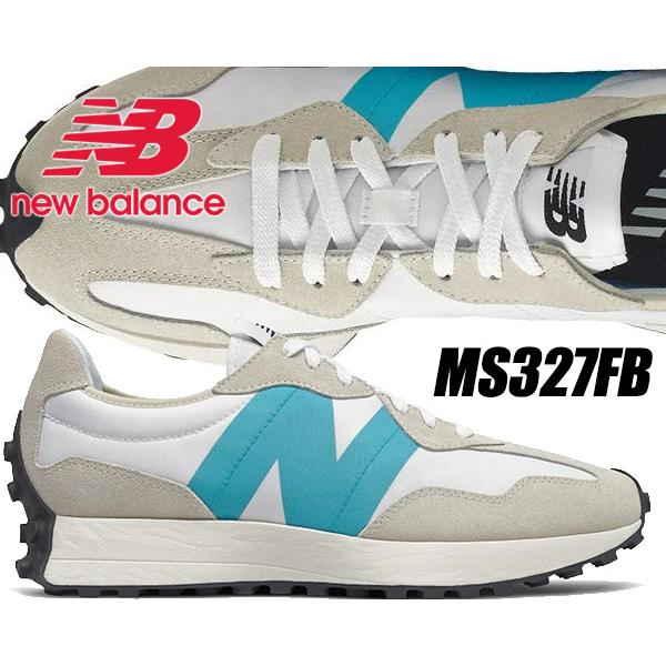 New Balance（ニューバランス） NEW BALANCE MS327FB Width D 327 スニーカー ホワイト グレー ブルー ...