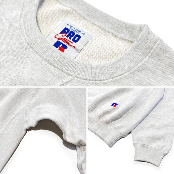 Russell Athletic RUSSELL ATHLETIC PRO COTTON LOOP BACK TERRY SWEAT CREW ...