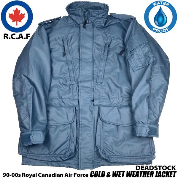 R.C.A.F COLD/WET WEATHER JACKET NAVY DEADSTOCK MILITARY ロイヤル カナディアン エアフォース コールド・ウェットウェザージャケット ...