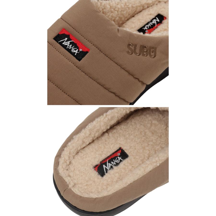 SUBU NANGA TAKIBI WINTER SANDALS NA2243-3E512 ナンガ × スブ タキビ ウインターサンダル 6色 アウトドア 難燃 スリッパ 焚火 キャンプ ボア ...