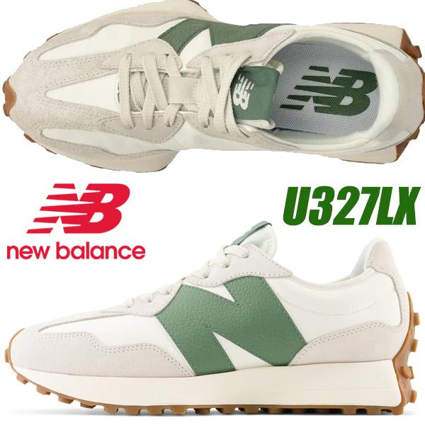 New Balance NEW BALANCE U327LX Width D WHITE/GREEN ニューバランス 327 レディース ...