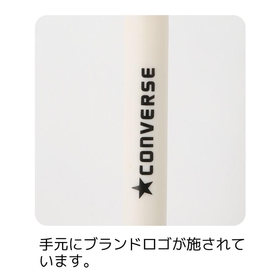 CONVERSE コンバース レディース ブランド 星柄 雨傘 60cm 長傘 かさ 雨具 おしゃれ ワンタッチ 黒 ベージュ 水色 グレー ...