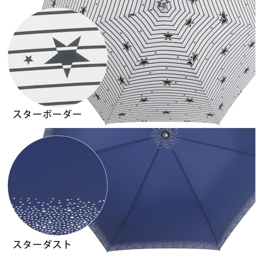 CONVERSE コンバース レディース ブランド 星柄 雨傘 60cm 長傘 かさ 雨具 おしゃれ ワンタッチ 黒 ベージュ 水色 グレー ...