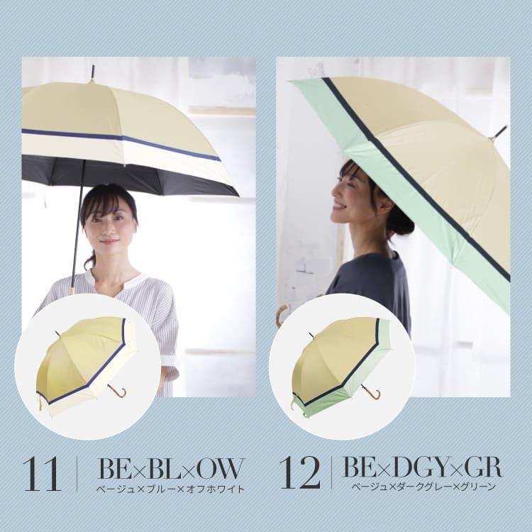 完全遮光 日傘 遮光率100% 晴雨兼用 傘 1級遮光 撥水 レディース ジャンプ傘 60cm 長傘 【 Ciel（シエル）】 ギフト 送料 ...