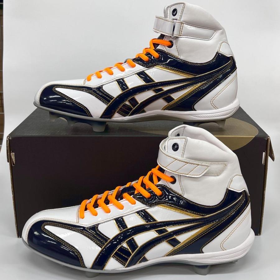 ASICS 【サイズ交換送料無料】ホワイト×ネイビー×蛍光オレンジ ASICS 【サイズ交換送料無料】ホワイト×ネイビー×蛍光オレンジ