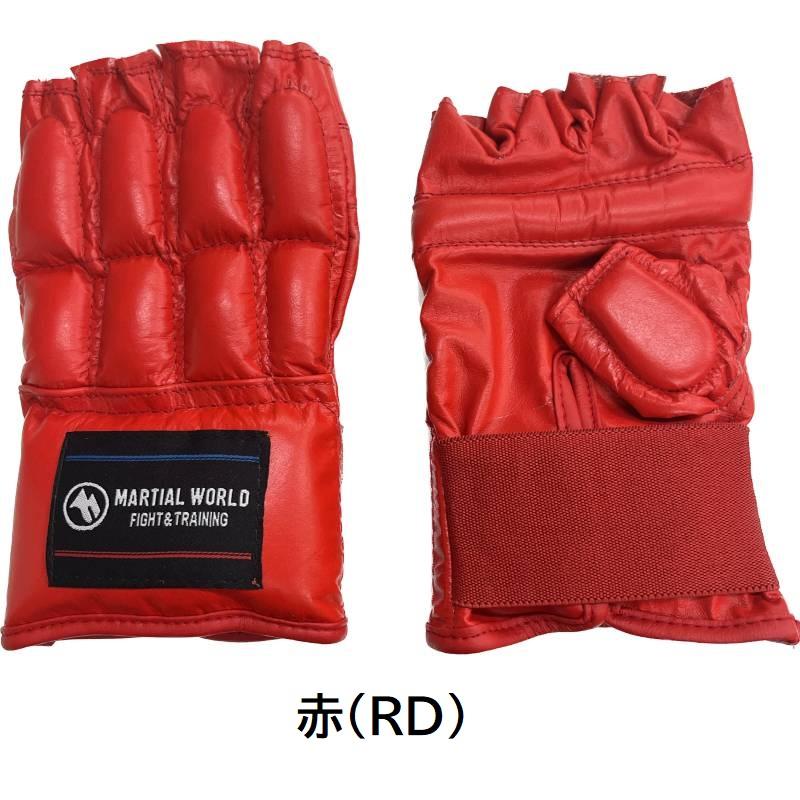 マーシャルワールド 【サイズ交換送料無料】マーシャルワールド ナックル型フィンガーグローブ 総合格闘技 空手 空手道 キックボクシング ...