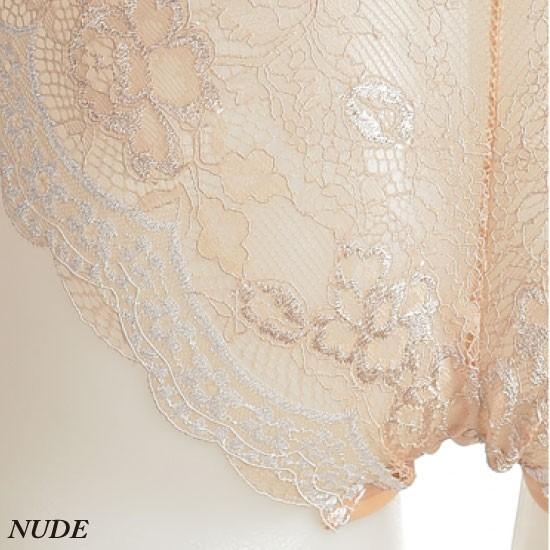 Leilieve／レイリエヴ INVISIBLE イタリアインポート マイクロファイバー シームレス 段差レス バック総レース スカラップ ...