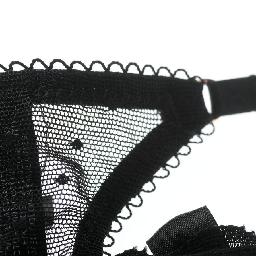 valege.RADIEUSE.string RADIEUSE フランス Gストリングショーツ ストレッチ 放射状レース ドットチュール ...