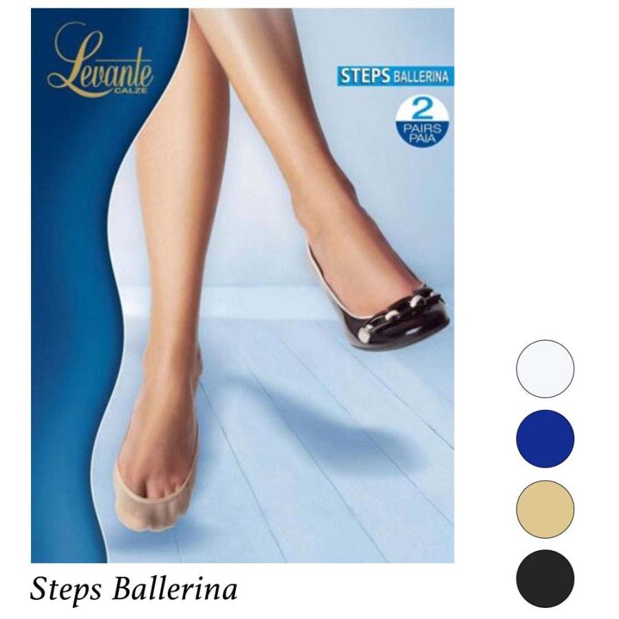 [2足セット]Levante SOTTOPIEDE Steps Ballerina イタリアインポートソックス ローカットシューズ用フット ...