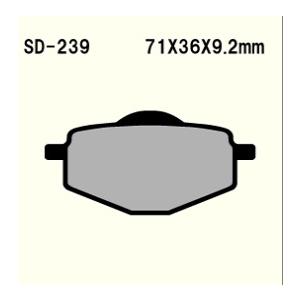 SD-239 Serow 85-00 XT225 YAMAHA レジン系 フロント ブレーキパッド べスラ : ナカノライニング商會 用品店 ...