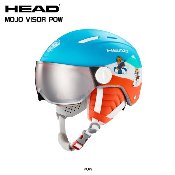 HEAD 2024-25 HEAD（ヘッド）MOJO Visor POW（モジョバイザーPOW）328113【ジュニアスキーヘルメット/数量 ...