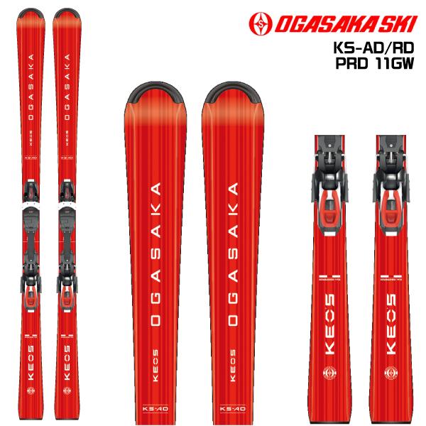 OGASAKA 2024-25 OGASAKA（オガサカ）KS-AD/RD + PRD 11GW（ケオッズAD/レッド チロリア 専用金具セット）【スキー板/金具取付無料】【数量限定 ...