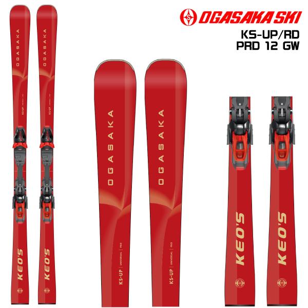 OGASAKA 2025-26 OGASAKA（オガサカ）KS-UP/RD + PRD12 GW（ケオッズUP/レッド チロリア 専用金具セット）【スキー板/金具取付無料】【早期ご予約 ...