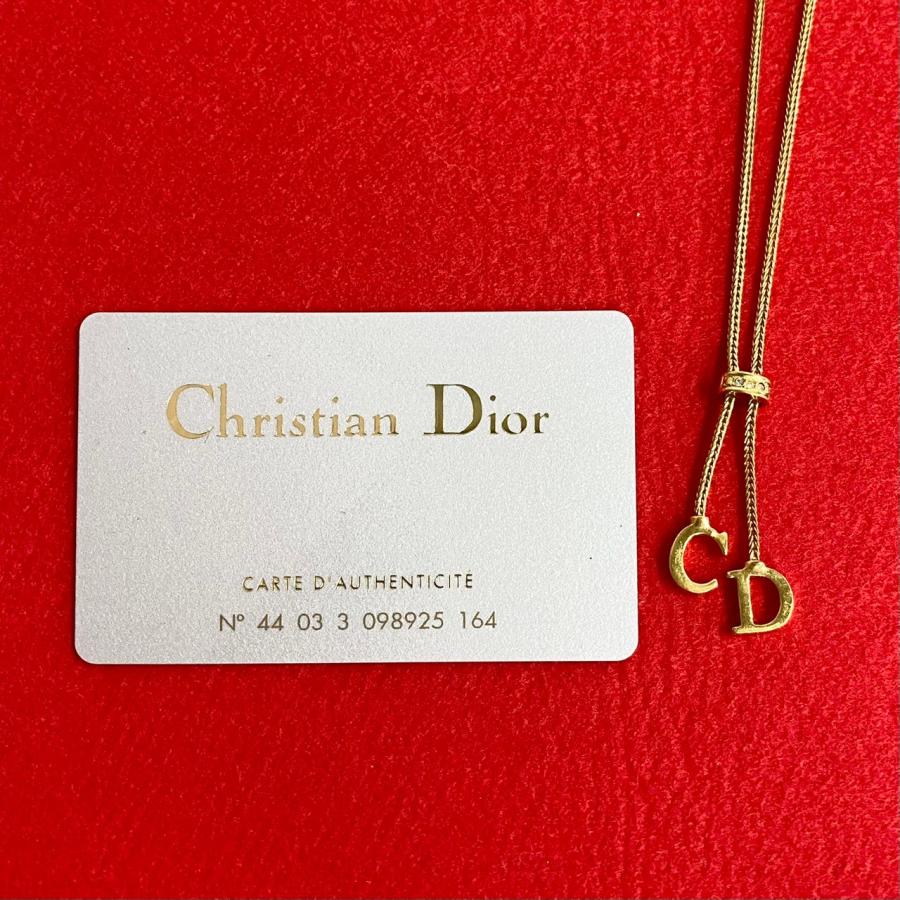 極 美品 希少品 Christian Dior ディオール CD ロゴ ヴィンテージ GP ネックレス チョーカー ペンダント アクセサリーゴールド e81-3 : 241003pge81-3 ...