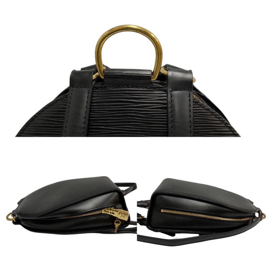 LOUIS VUITTON ほぼ未使用 レア品 鍵付 ルイヴィトン マビヨン エピ レザー 本革 ミニ リュックサック デイバッグ ブラック ...