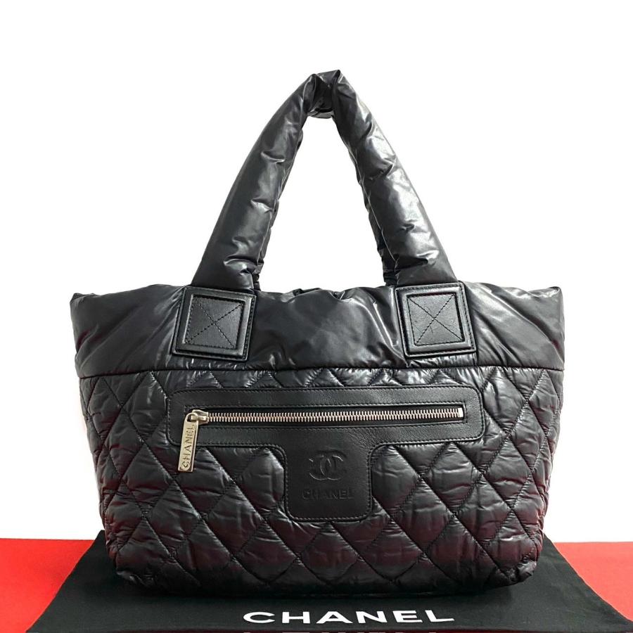 CHANEL 極 美品 シール有 17番台 シャネル コココクーン ココマーク ナイロン ハンドバッグ ミニ トートバッグ ブラック 黒 22798 : Trip Vintage - 通販 ...
