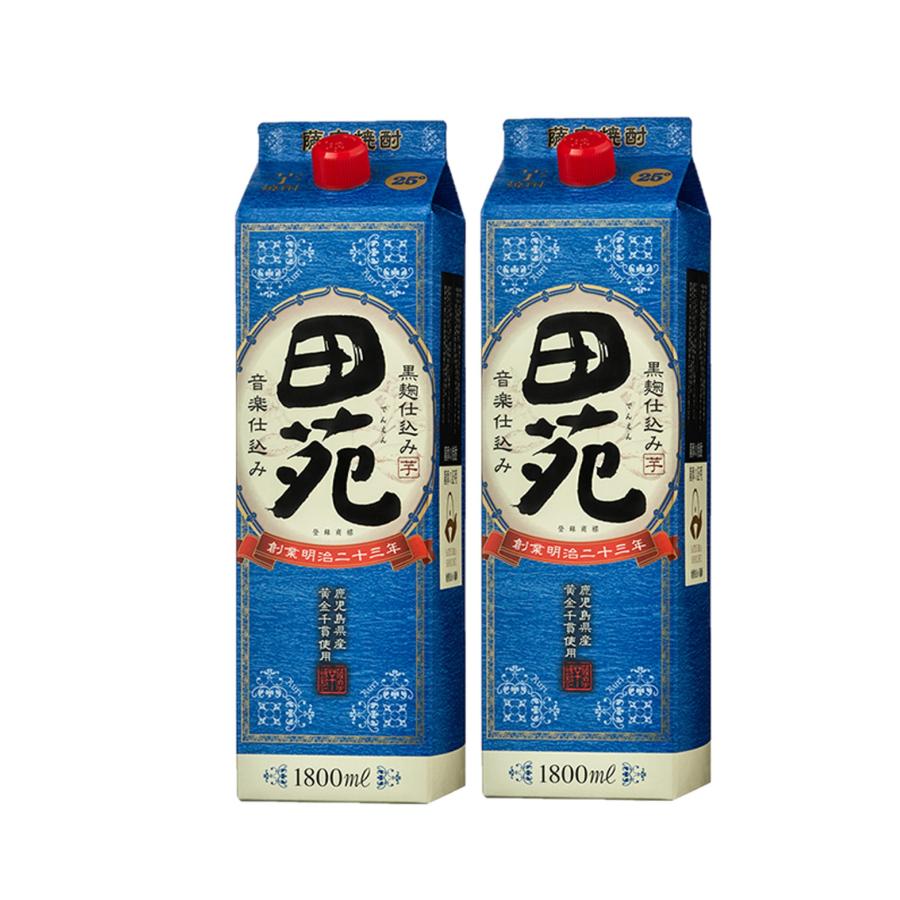 田苑酒造 送料無料 芋 瑠璃ラベル 25度 パック 1.8L 1.8L×2本 : リカーBOSS - 通販 - Yahoo!ショッピング