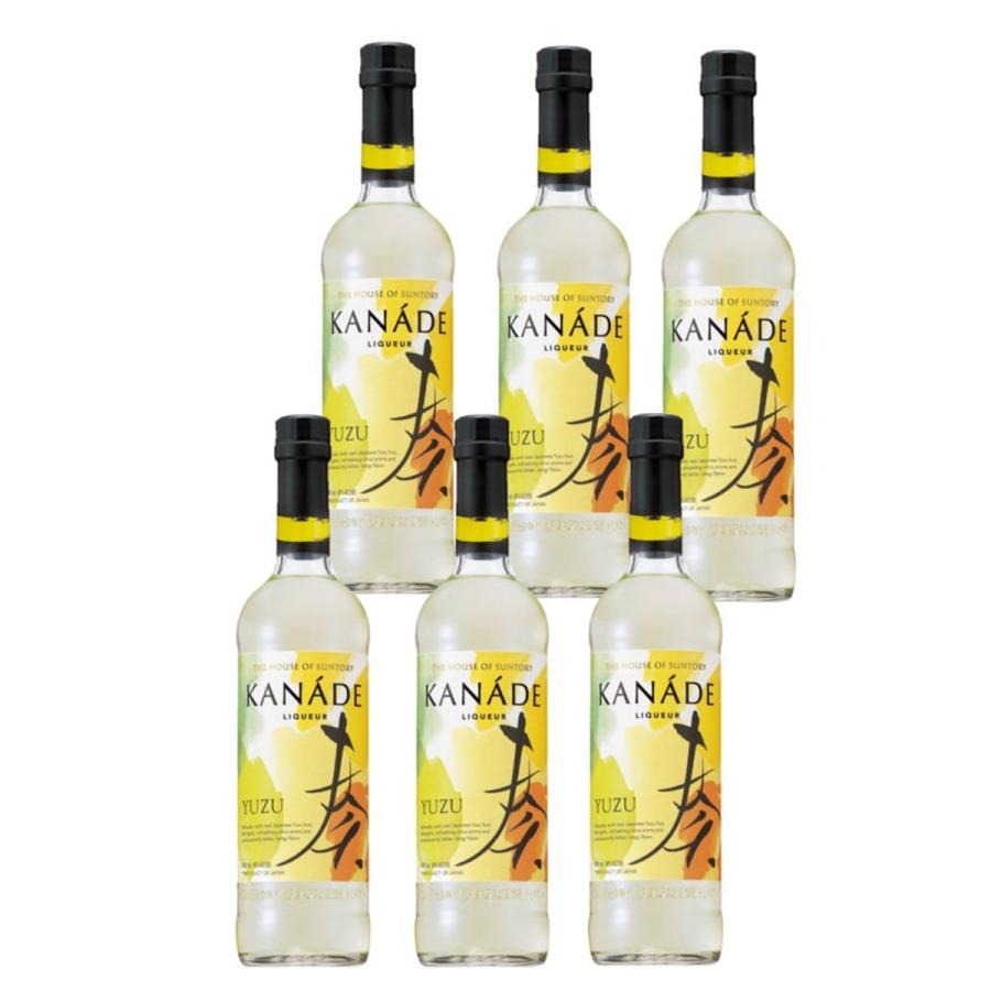 送料無料 ジャパニーズクラフトリキュール サントリー KANADE 奏 柚子 40度 700ml×1ケース/6本 : リカーBOSS - 通販 - Yahoo!ショッピング