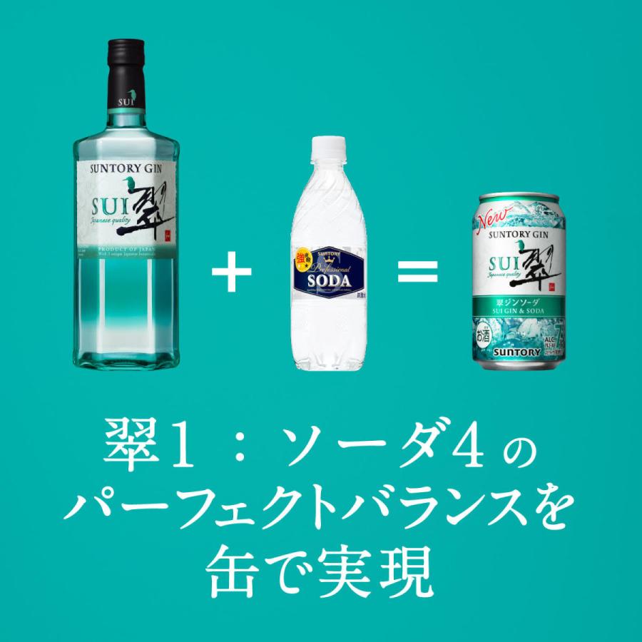 7/25限定＋3％あすつく 送料無料 サントリー 翠（すい）ジンソーダ 350ml×1ケース/24本 缶 gin_SUIG :26427 ...