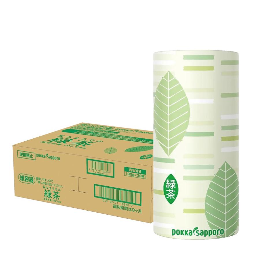 送料無料 ポッカサッポロ 旨みまろやか緑茶 カートカン 195ml×1ケース/30本 : リカーBOSS - 通販 - Yahoo!ショッピング