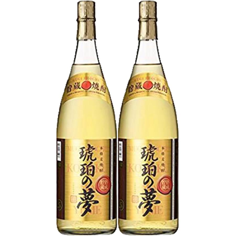 薩摩酒造 あすつく 送料無料 琥珀の夢 麦 焼酎 熟成貯蔵酒 25度 瓶 1800ml 1.8L×2本 : リカーBOSS - 通販 - Yahoo!ショッピング