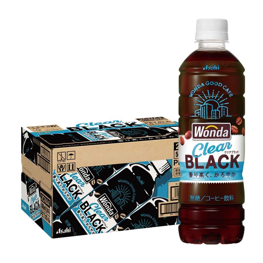 WONDA 送料無料 アサヒ飲料 ワンダ クリアブラック 500ml×1ケース/24本 PET珈琲 コーヒー BLACK : リカーBOSS 2号店 - 通販 - Yahoo!ショッピング