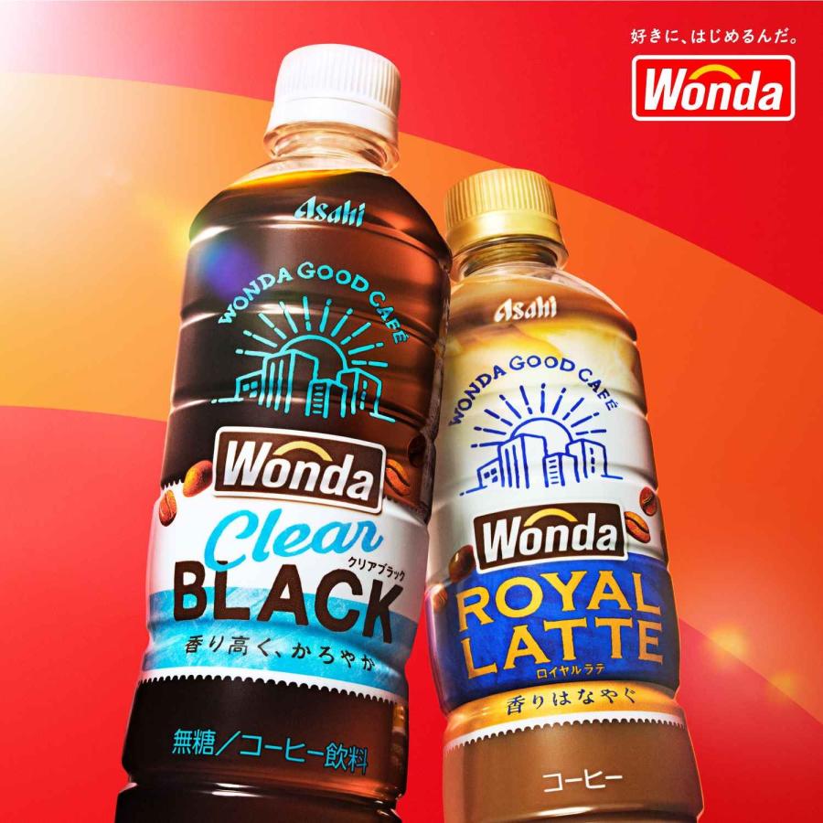 WONDA 送料無料 アサヒ飲料 ワンダ クリアブラック 500ml×1ケース/24本 PET珈琲 コーヒー BLACK : リカーBOSS ...