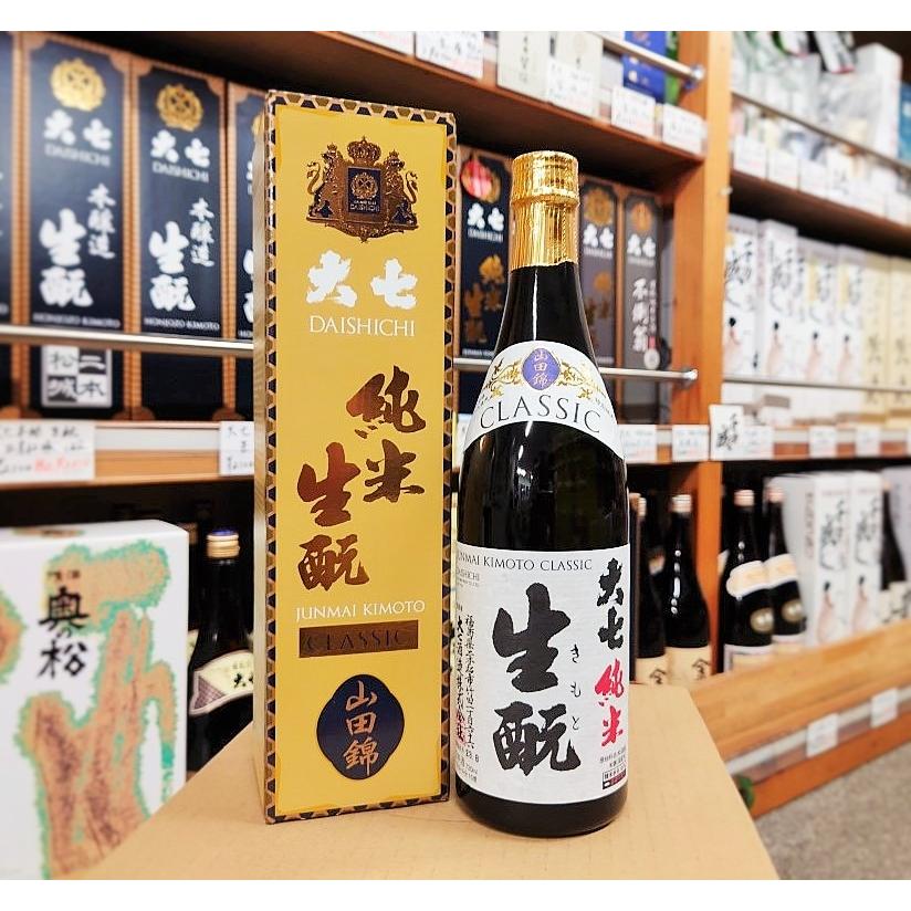 大七 日本酒 純米生もと CLASSIC 720ml 15度 福島県 二本松市 大七酒造 : リカーショップ二本松ヤフー店 - 通販 - Yahoo!ショッピング