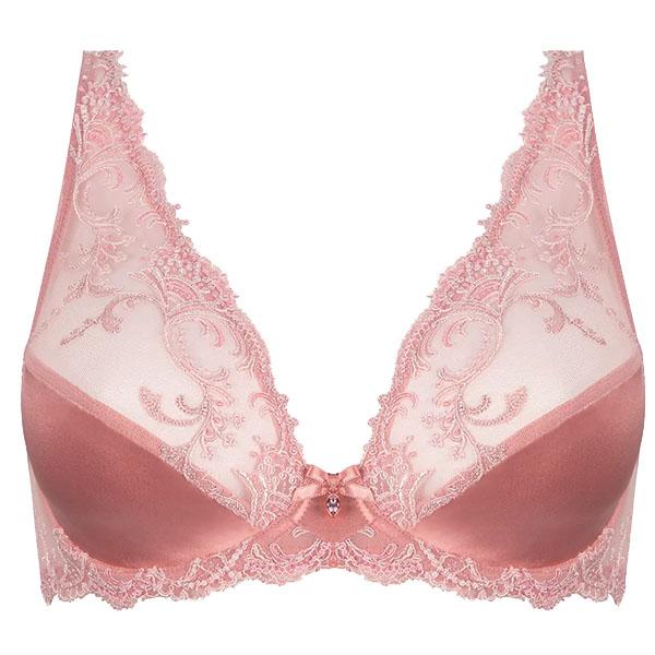 【85B】【85C】【90C】ローズ (B,C)パッドなしハーフカップブラ 品番ACC7480 リズシャルメル 定番 Lise Charmel インポートランジェリー : LISE ...