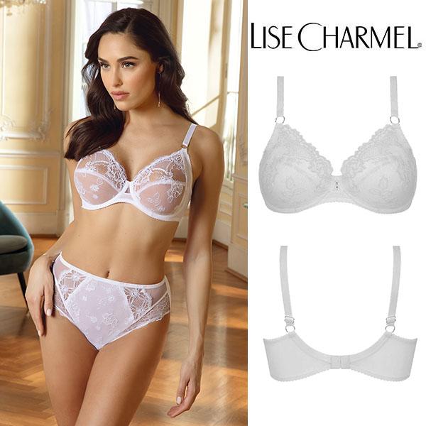 【100G】【105G】(G)※大きめ注意 フルカップブラ脇補強タイプ 品番ACH6113 ホワイト リズシャルメル Lise Charmel インポートランジェリー : LISE ...