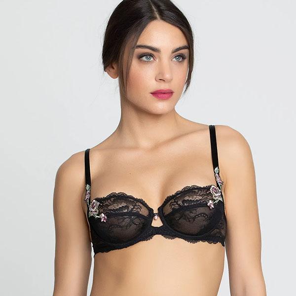 【85B】【90B】【85C】【90C】リズシャルメル LISE CHARMEL パッドなし3/4ブラ(Bカップ,Cカップ) 品番ACH3026 インポートランジェリー : LISE ...