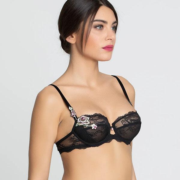 【85B】【90B】【85C】【90C】リズシャルメル LISE CHARMEL パッドなし3/4ブラ(Bカップ,Cカップ) 品番ACH3026 インポートランジェリー : LISE ...