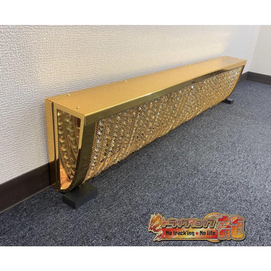 新品 幅100cm E12口金仕様 ナイアガラ シャンデリア フルゴールドメッキ クリスタルビーズ デコトラ アートトラック サロンバス レトロ C0633S トラック用品 : トラック ...