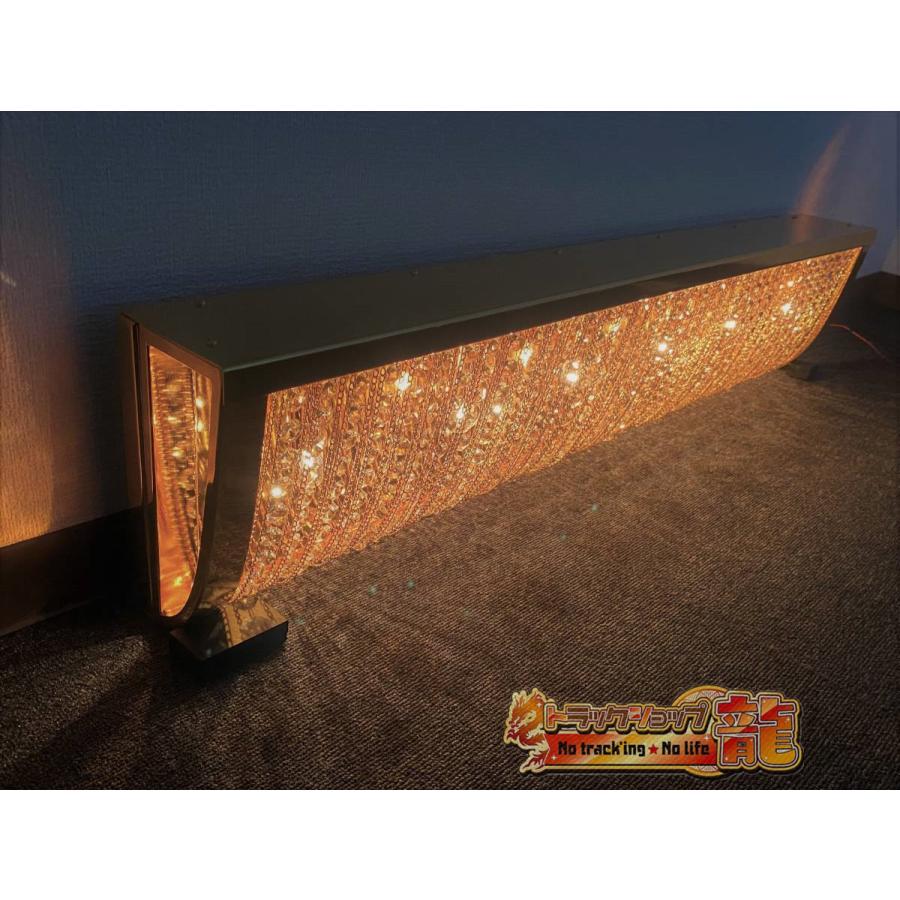 新品 幅100cm E12口金仕様 ナイアガラ シャンデリア フルゴールドメッキ クリスタルビーズ デコトラ アートトラック サロンバス レトロ C0633S トラック用品 : トラック ...