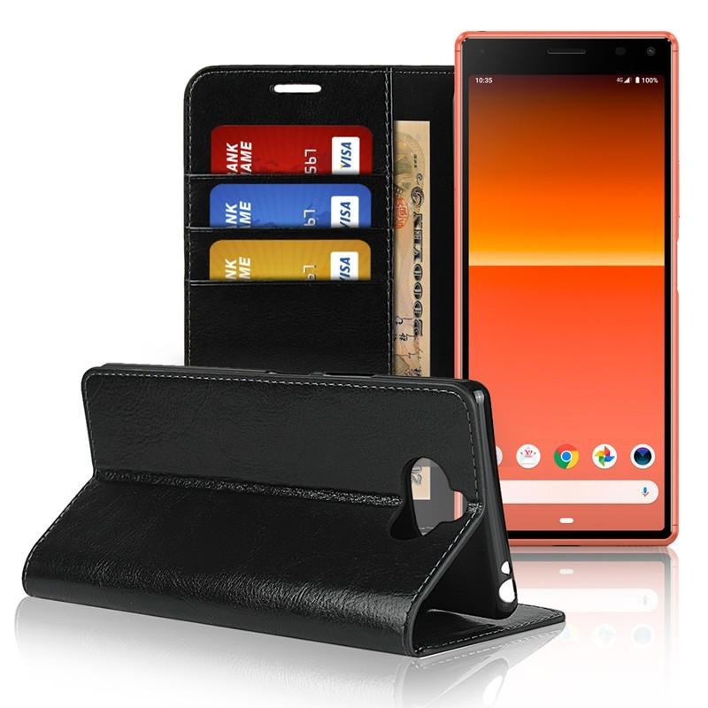 Xperia 8 ケース 手帳型 SOV42 スマホケース 牛床革 高級感も耐久性も高い エクスペリア8 カバー : LITBRIAN ...